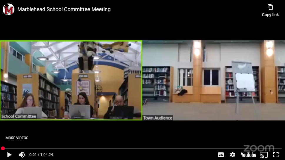 Marblehead School Committee: Budget Discussions, Naming Proposal, and ...